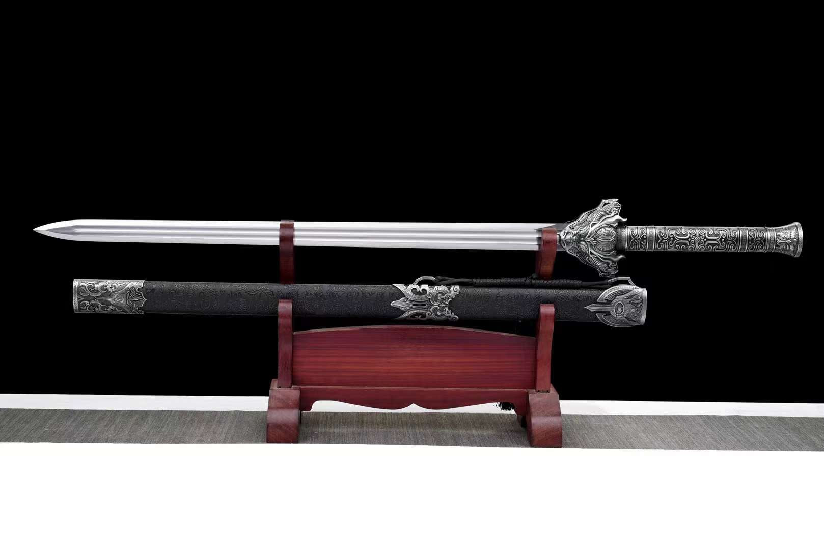 Chinese Dragon Battle Sword - Forged High Carbon steel blade-Dual ...