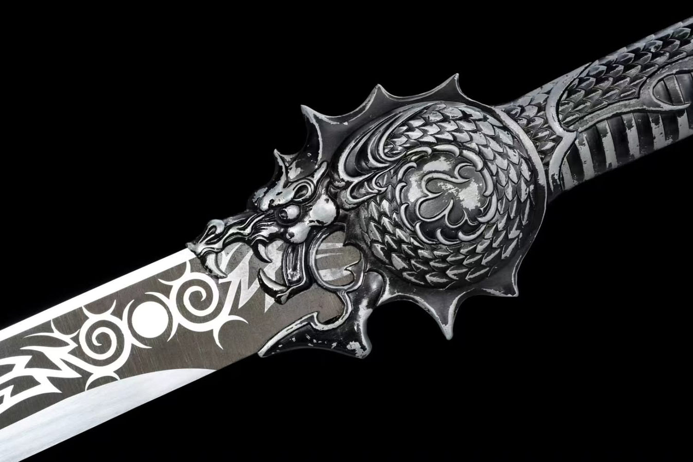 LONGSWORD Handmade Dadao Cow-Tail Sword with Forged High Carbon Steel ...