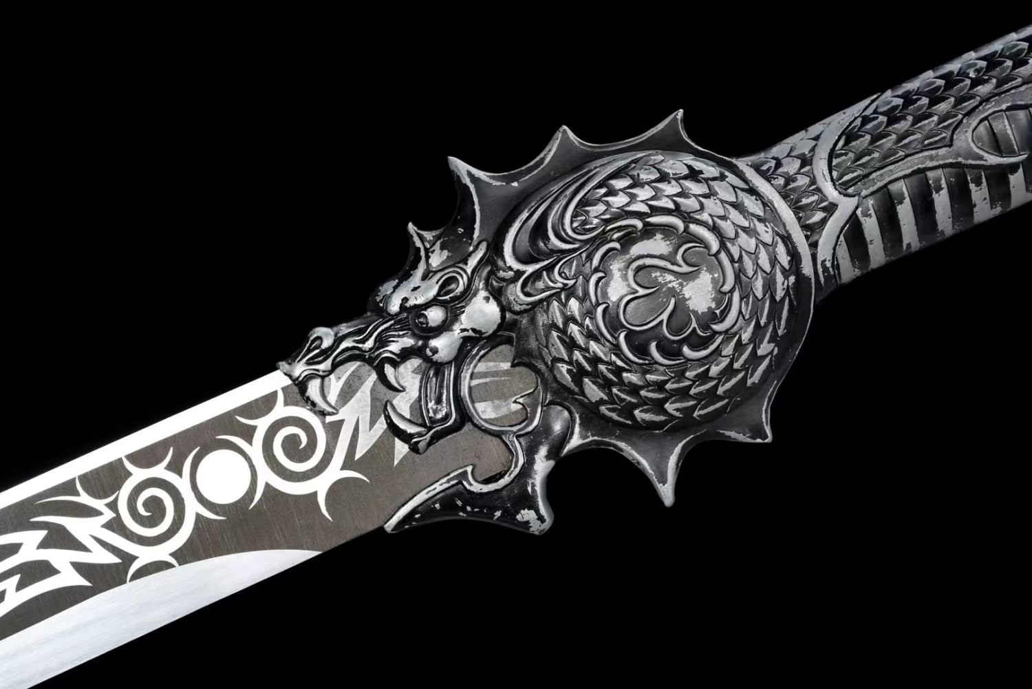 LONGSWORD Handmade Dadao Cow-Tail Sword with Forged High Carbon Steel ...