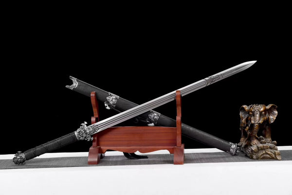 LOONGSWORD Chinese Longquan Sword Real(Forged High Carbon Steel Blade ...