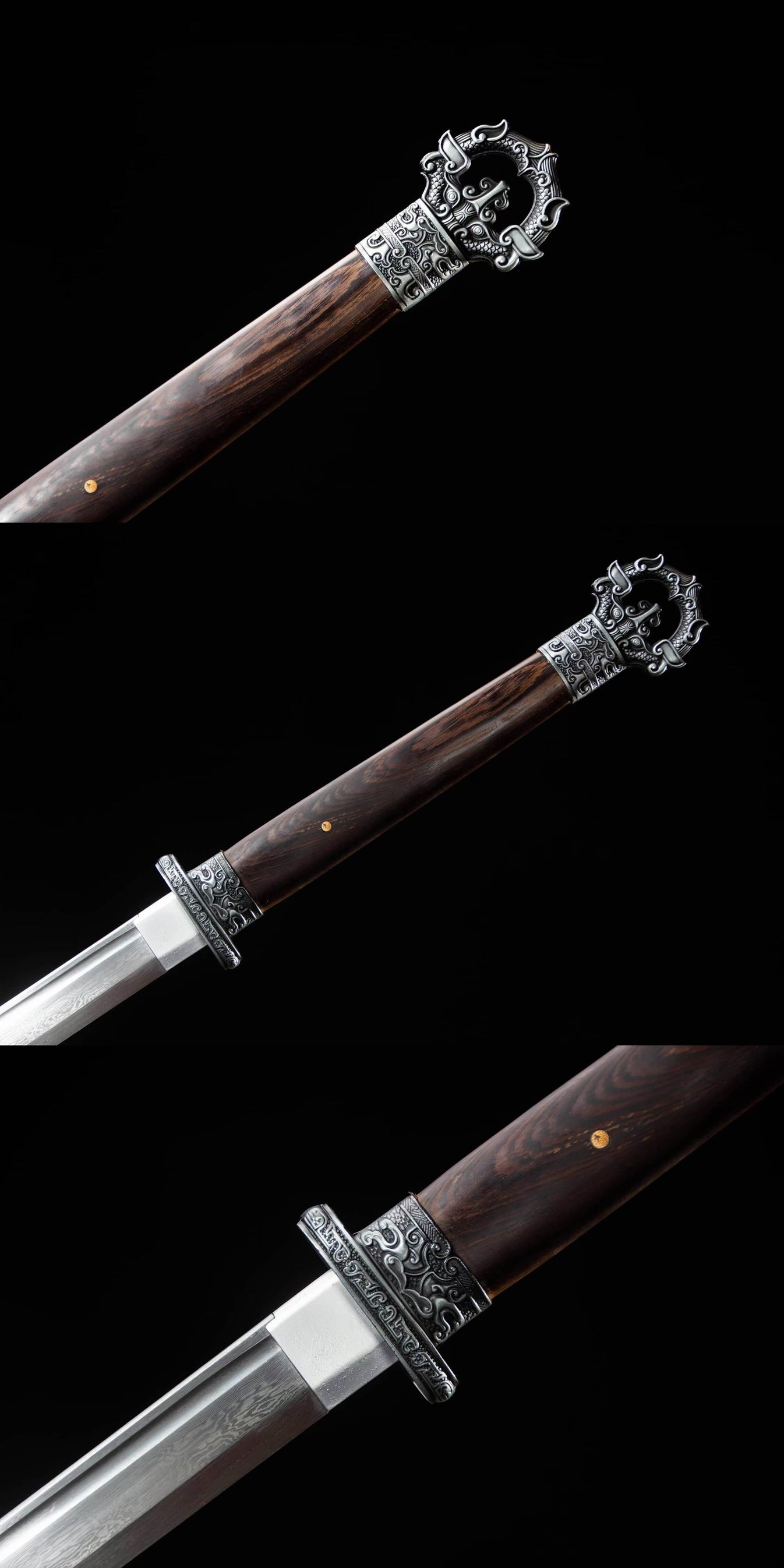 Traditional Chinese Tang dao Sword with Damascus Steel Blade – Chinese ...