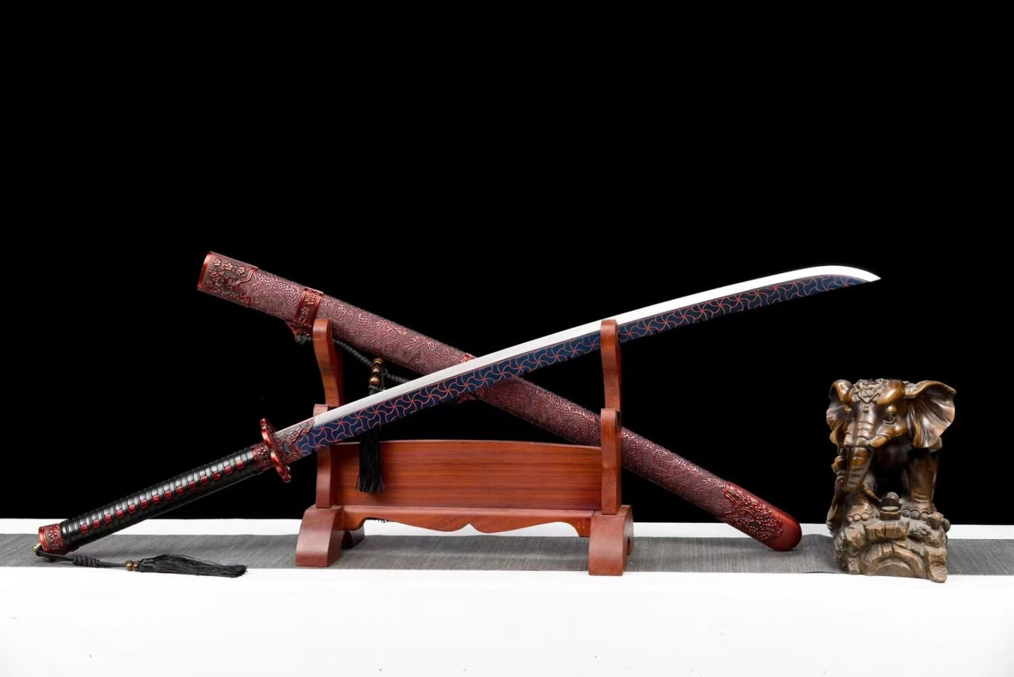 LONGSWORD Handmade Dao Sword Broadsword with Forged High Carbon Steel ...