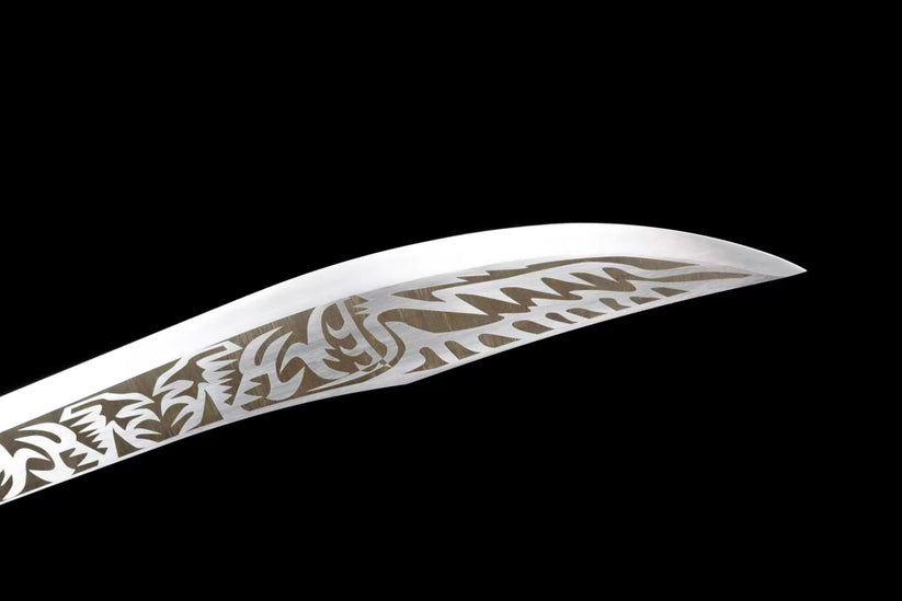 LONGSWORD Handmade Dadao Cow-Tail Sword with Forged High Carbon Steel ...