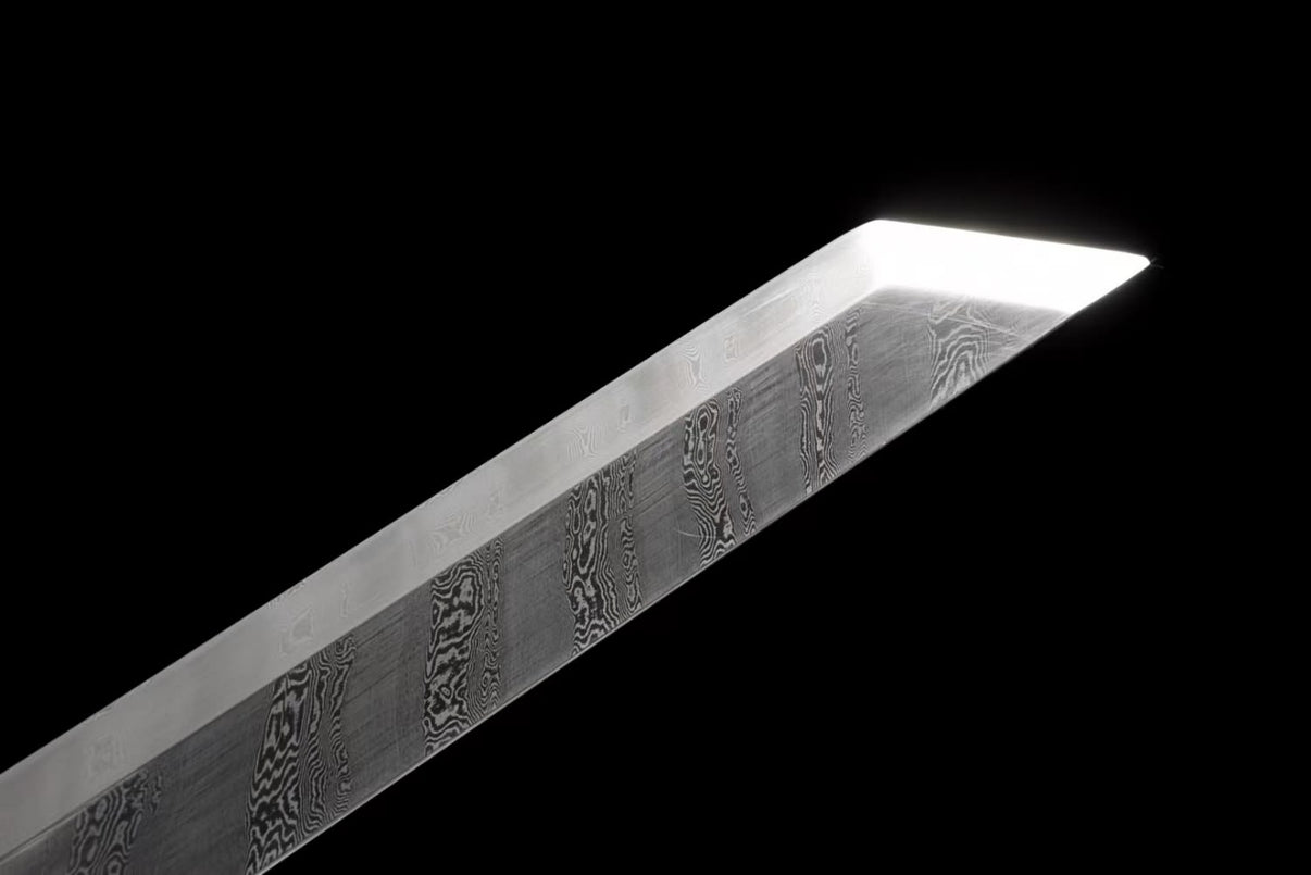 LOONGSWORD Full Tang Chinese Tang Sword(Forged Damascus Steel Blade ...