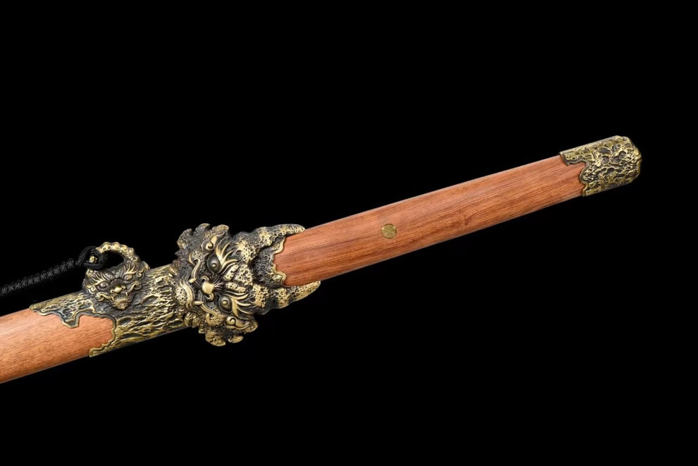 LOONGSWORD Full Tang Chinese Tang Sword(Forged Damascus Steel Blade ...