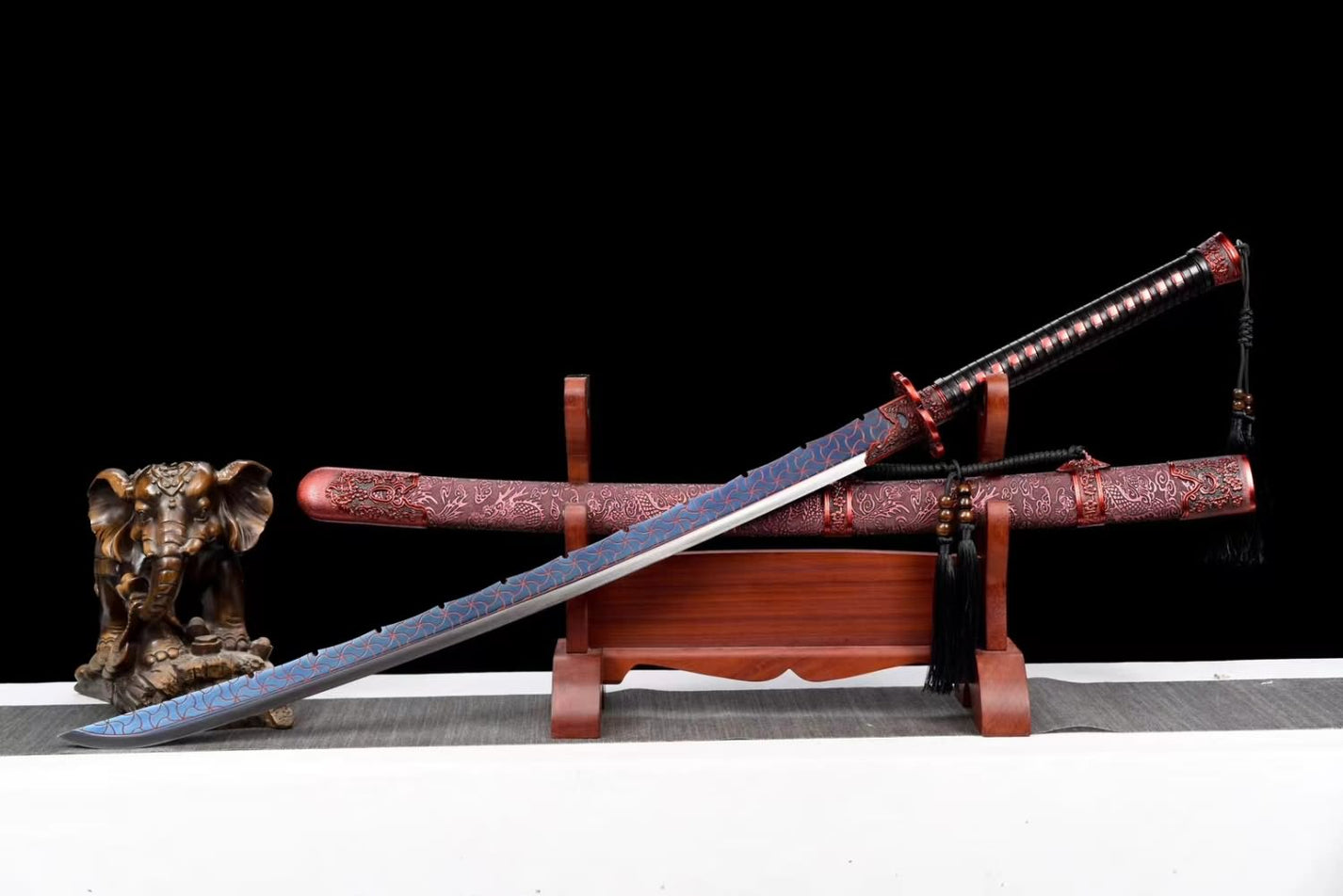 LONGSWORD Handmade Dao Sword Broadsword with Forged High Carbon Steel ...