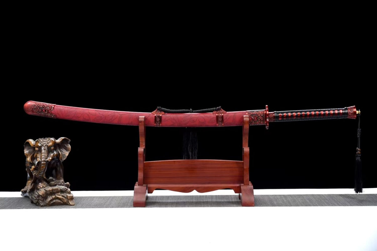 LOONGSWORD Chinese Qing dao Sword Real(Forged High Carbon Steel Blade ...