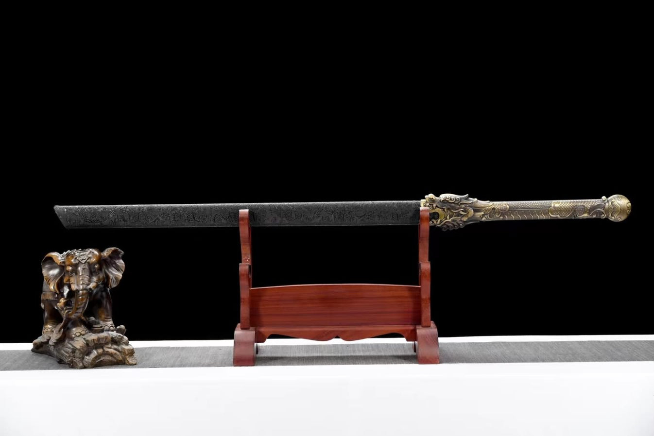 LOONGSWORD - Chinese Dragon Handle Tang dao Sword, High Carbon Steel ...