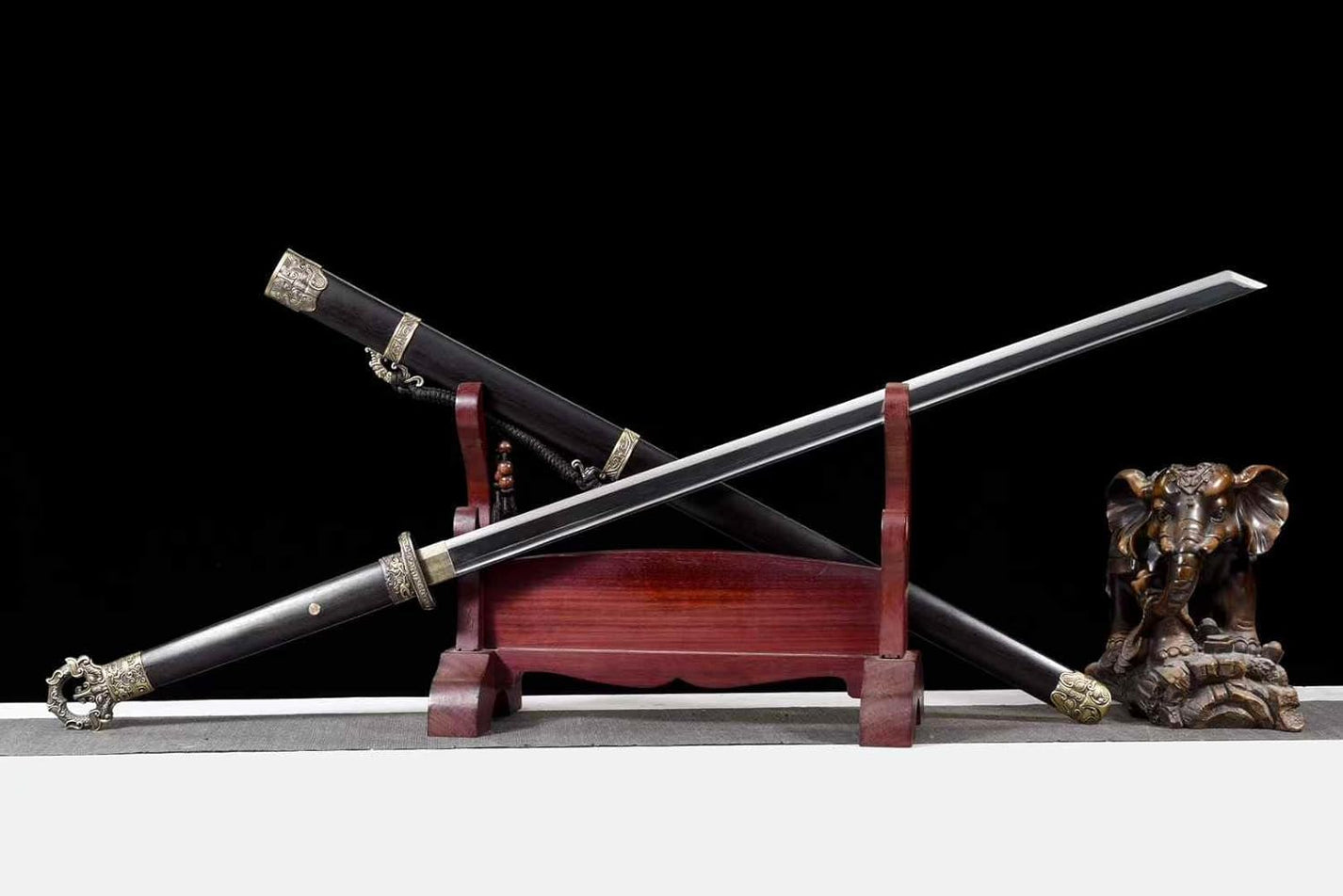 Hand-Forged Ring-Handled Han Sword – High Carbon Steel Blade – Chinese ...