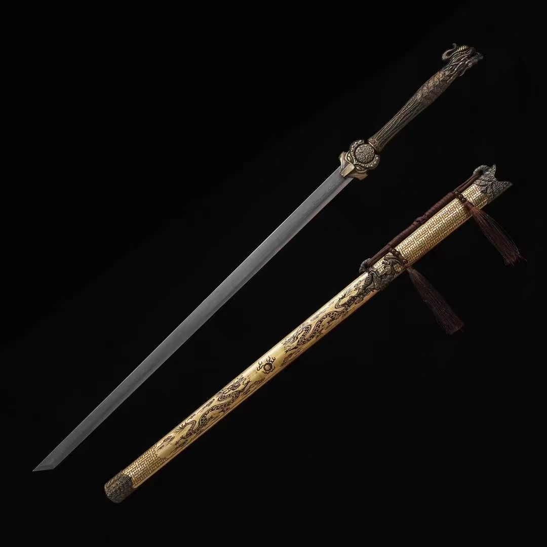 Traditional Chinese Tang Dao Sword-Hand Forged Damascus blades ...