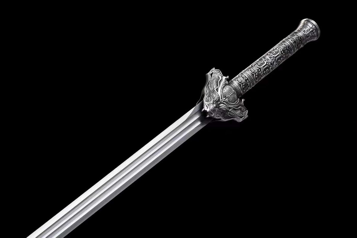 Chinese Dragon Battle Sword - Forged High Carbon steel blade-Dual ...