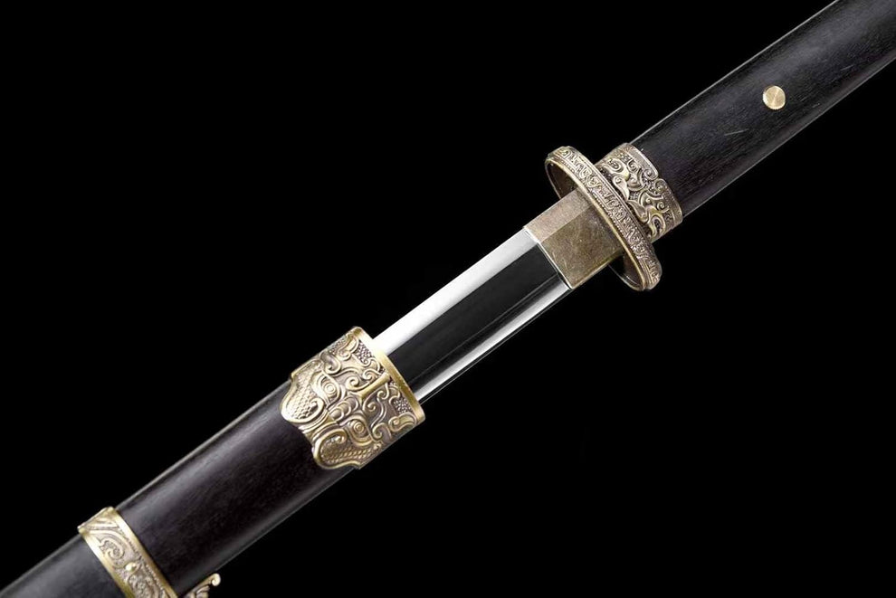 Hand-Forged Ring-Handled Han Sword – High Carbon Steel Blade – Chinese ...