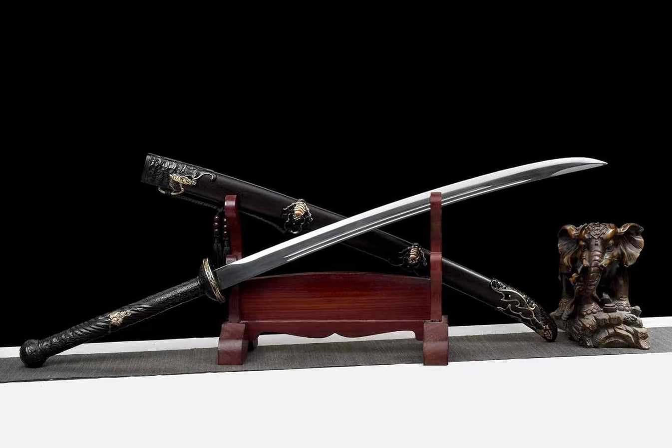 Qing Dao Sword–Traditional Longquan Craftsmanship, High carbon Steel ...