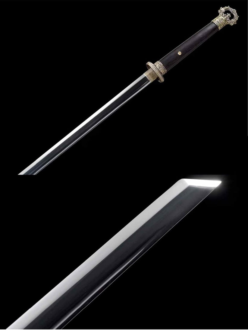 Hand-Forged Ring-Handled Han Sword – High Carbon Steel Blade – Chinese ...
