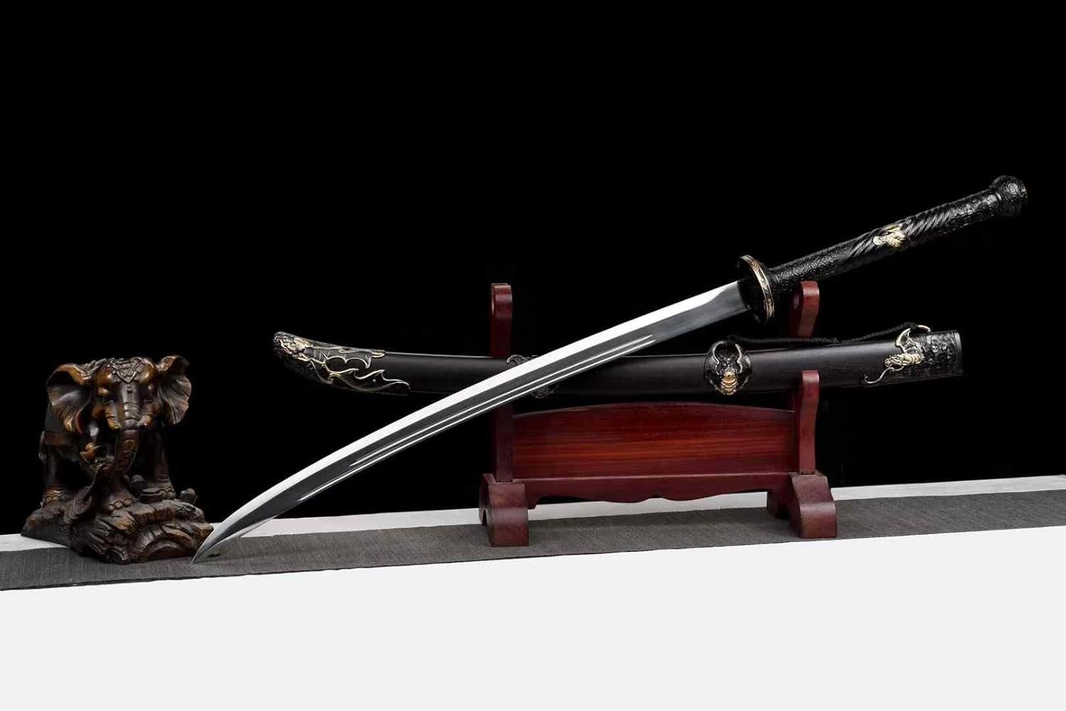 Qing Dao Sword–Traditional Longquan Craftsmanship, High carbon Steel ...