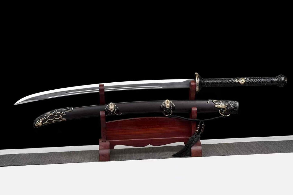 Qing Dao Sword–Traditional Longquan Craftsmanship, High carbon Steel ...