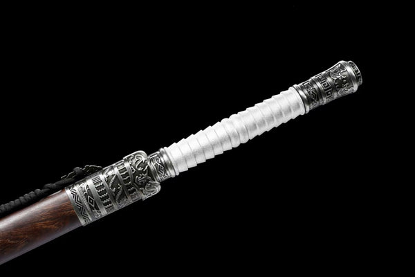 LOONGSWORD Chinese WoLong jian Sword Real(Forged Spring Steel Blade ...