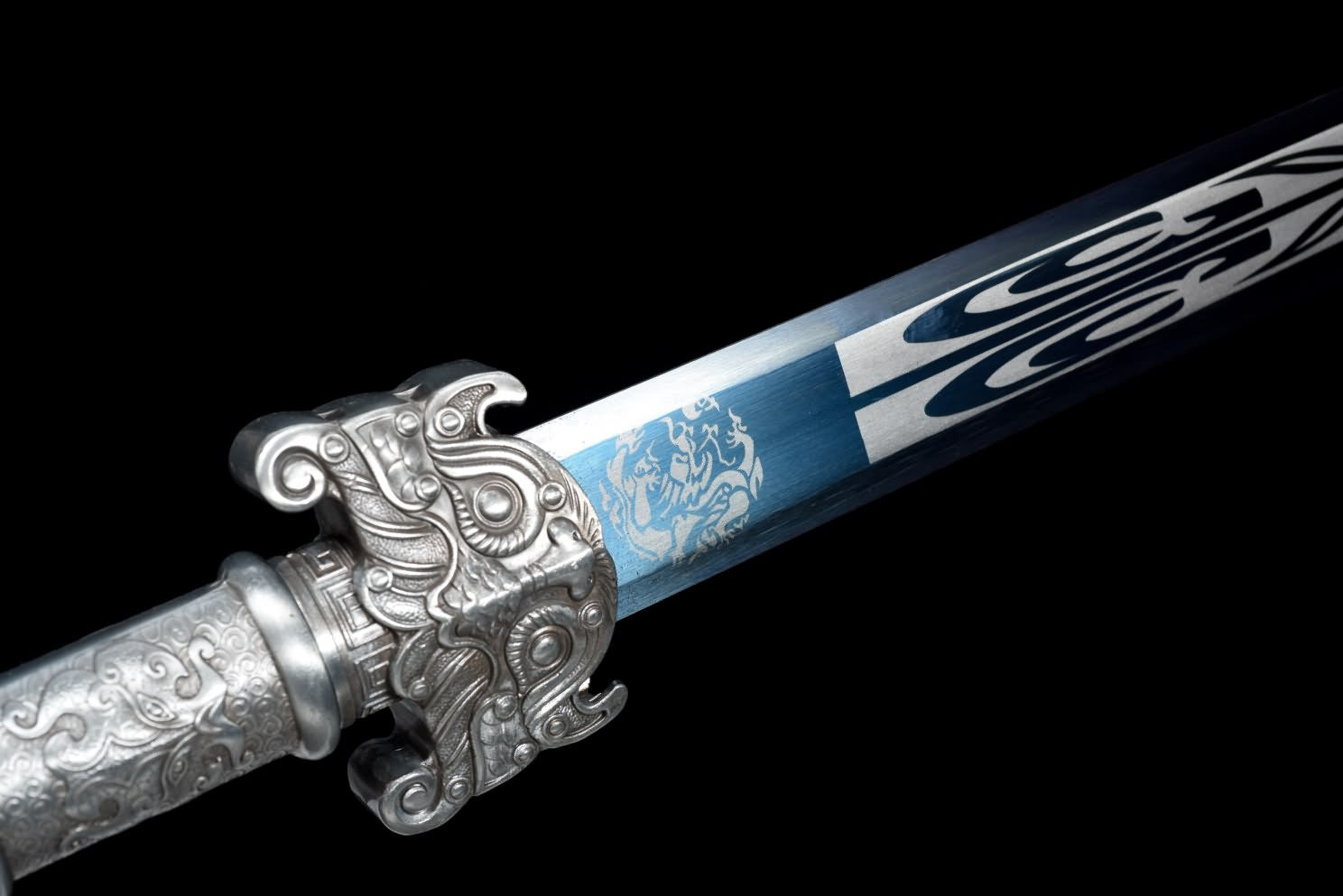 Chinese Swords Real,Han jian Sword,Hand Forged Blades,Blue Scabbard ...