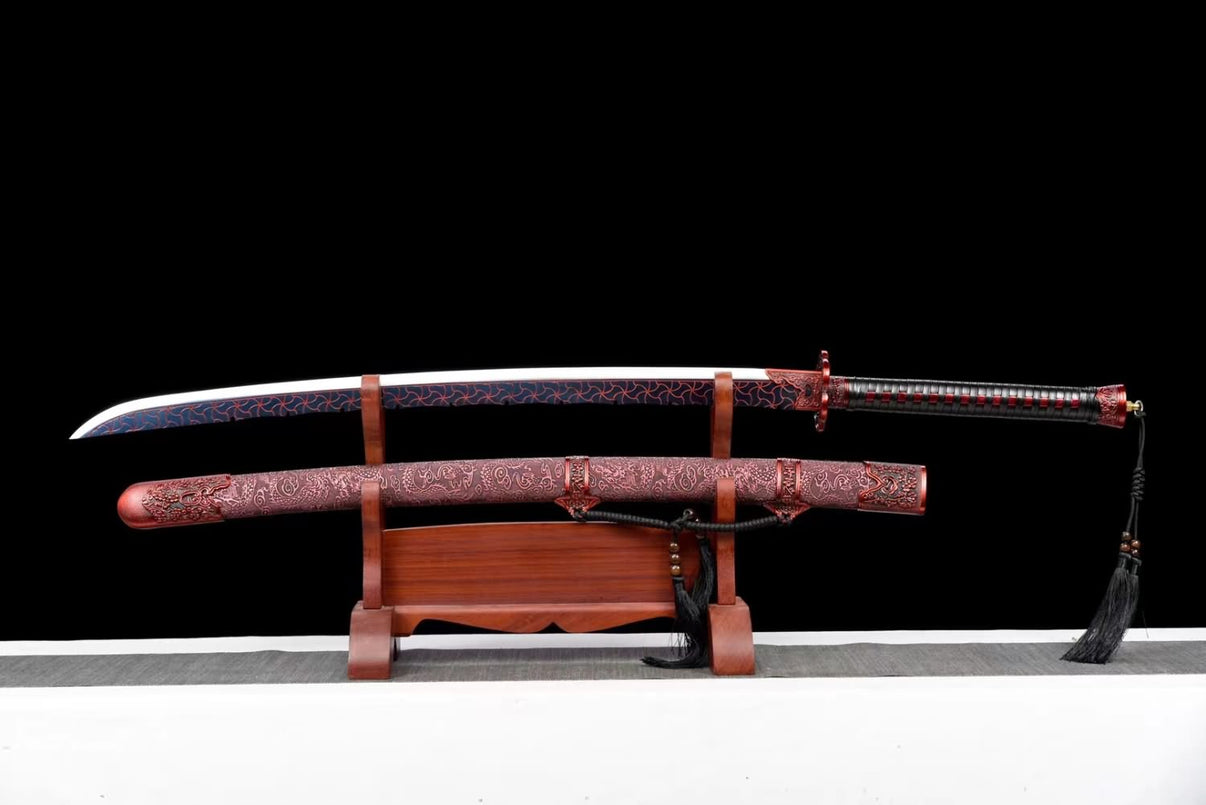 LONGSWORD Handmade Dao Sword Broadsword with Forged High Carbon Steel ...