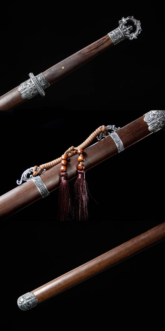 Traditional Chinese Tang dao Sword with Damascus Steel Blade – Chinese ...