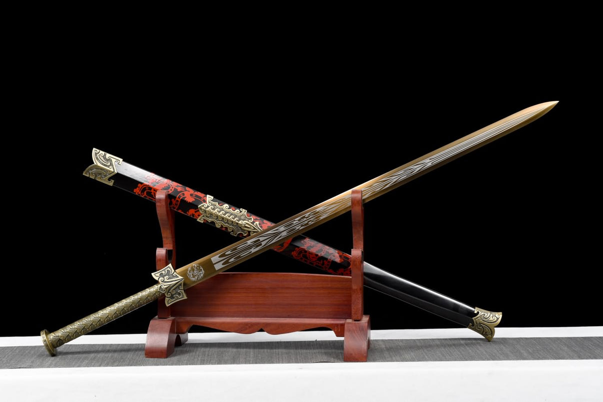 Han jian Sword,Chinese Swords Real,Hand Forged Golden Blade – Chinese ...