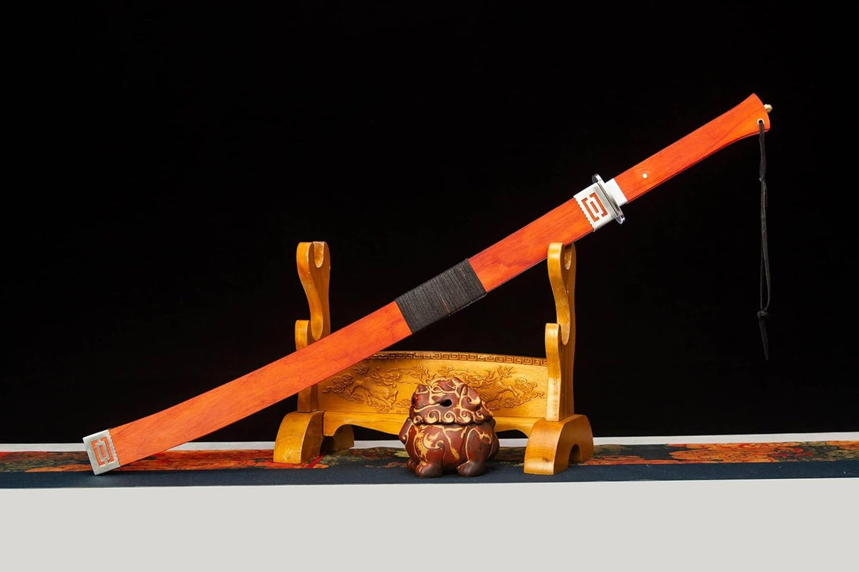 Hand-Forged Chinese Qing Dao Sword High Manganese Steel Blade, Premium ...