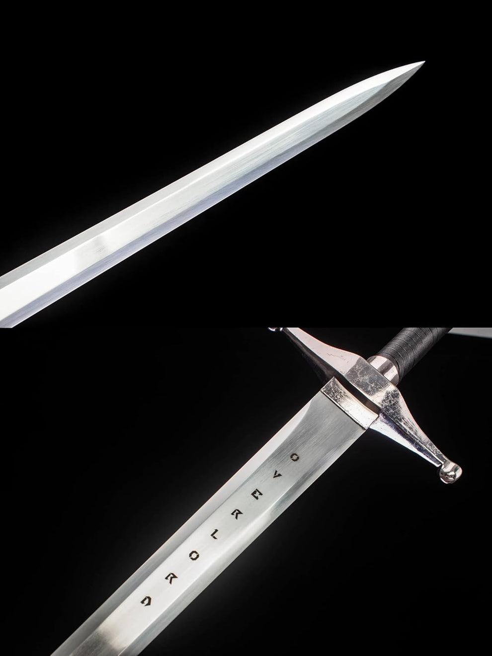 Western Sword–Hand-Forged High Carbon Steel Double-Edged Blade,Full ...