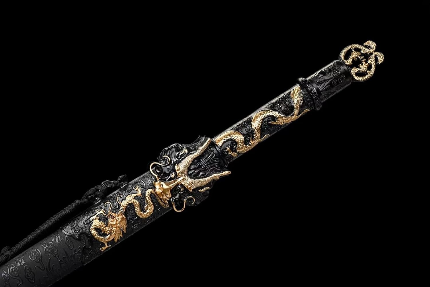 Dragon King Sword,Forged High Manganese Steel Blade,Double-Edged with ...