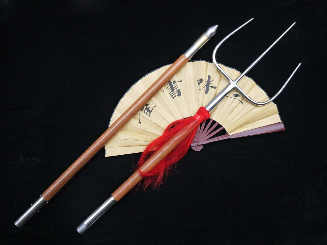 Chinese Sword,Tiger Fork-Trident(Stainless Steel Hand-Made,kung fu ...