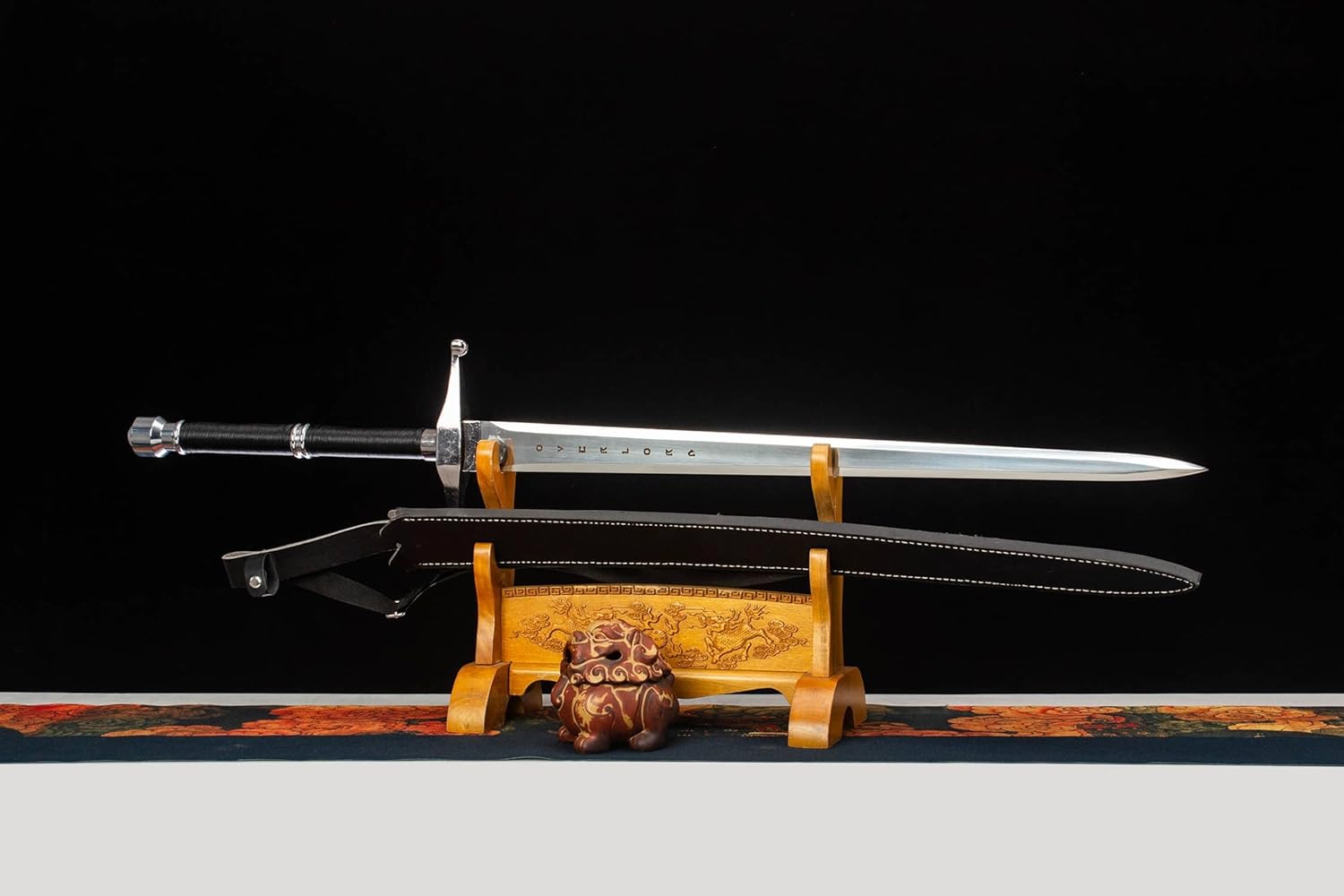 Western Sword–Hand-Forged High Carbon Steel Double-Edged Blade,Full ...