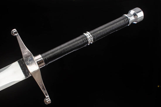 Western Sword–Hand-Forged High Carbon Steel Double-Edged Blade,Full ...