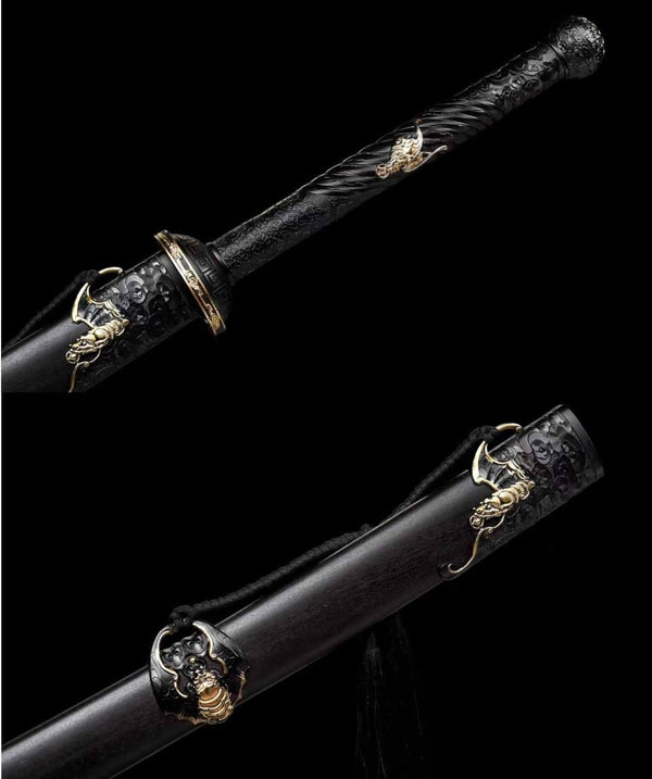 Qing Dao Sword–Traditional Longquan Craftsmanship, High carbon Steel ...
