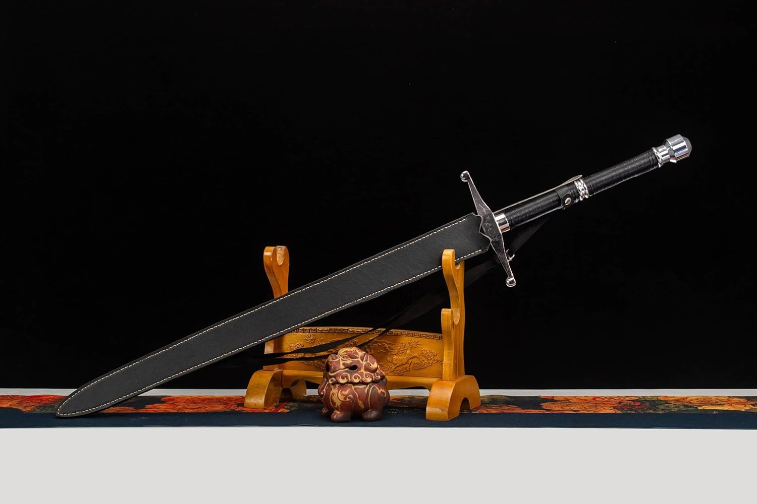 Western Sword–Hand-Forged High Carbon Steel Double-Edged Blade,Full ...