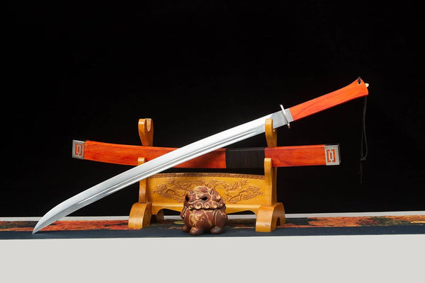 Hand-Forged Chinese Qing Dao Sword High Manganese Steel Blade, Premium ...