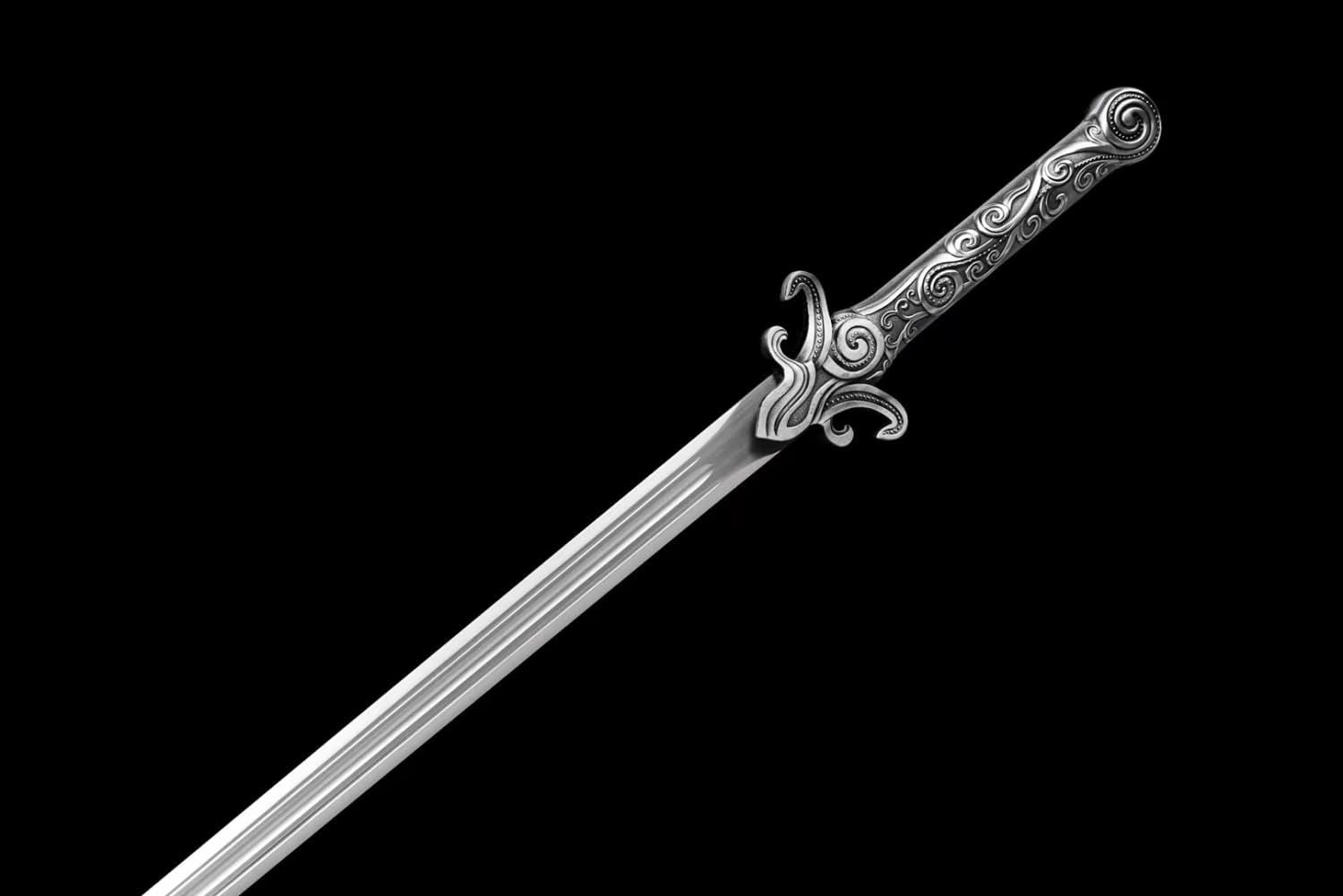 LOONGSWORD Ancient Chinese Sword han jian- Forged High Carbon Steel ...