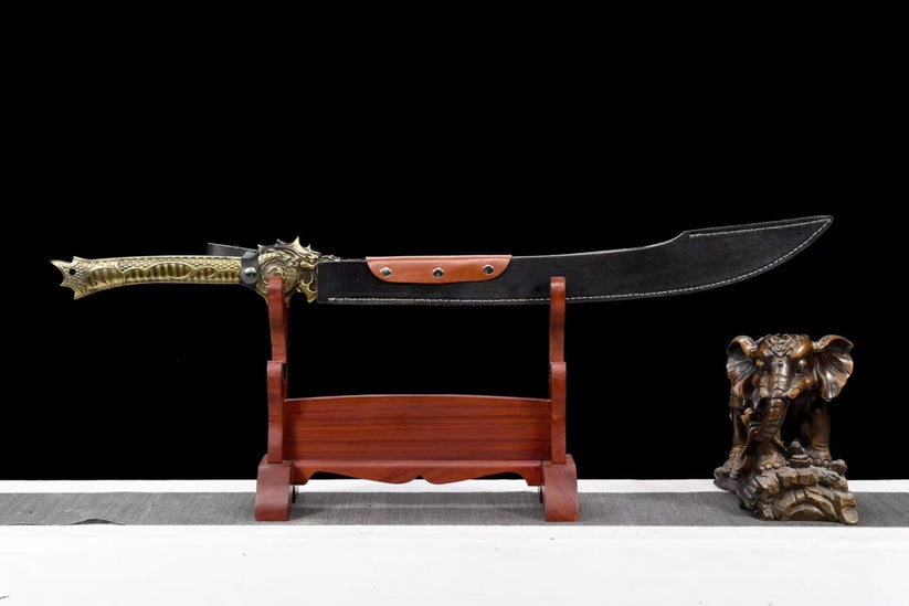 LONGSWORD Handmade Cow-Tail Sword with Forged High Carbon Steel Blade ...