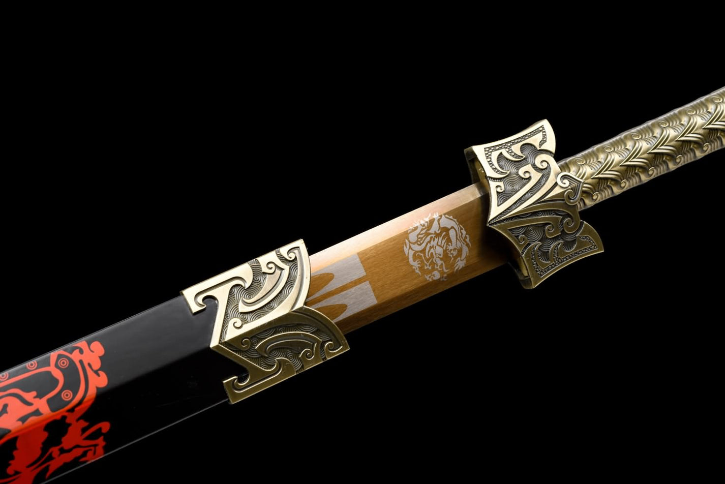 Han jian Sword,Chinese Swords Real,Hand Forged Golden Blade – Chinese ...