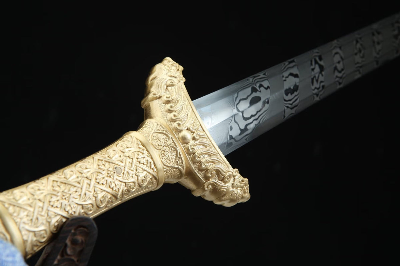 LOONGSWORD Song Jian Sword, Handcrafted Damascus Steel Blade – Chinese ...