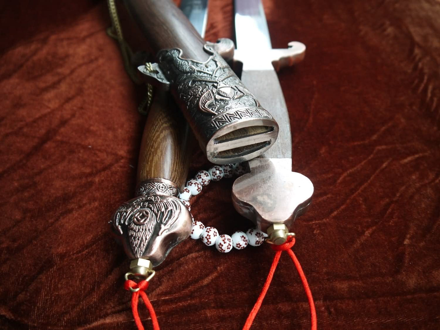Longquan sword/China's Double-Sword/Rosewood Scabbard/Stainless Steel ...