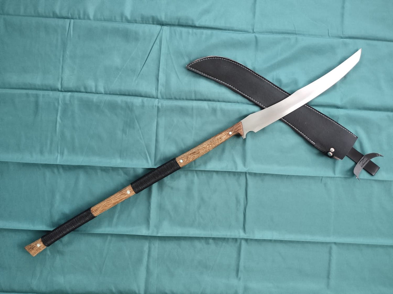 LOONGSWORD Chinese Long Handle dao Sword Real,Scythe,Full tang ...