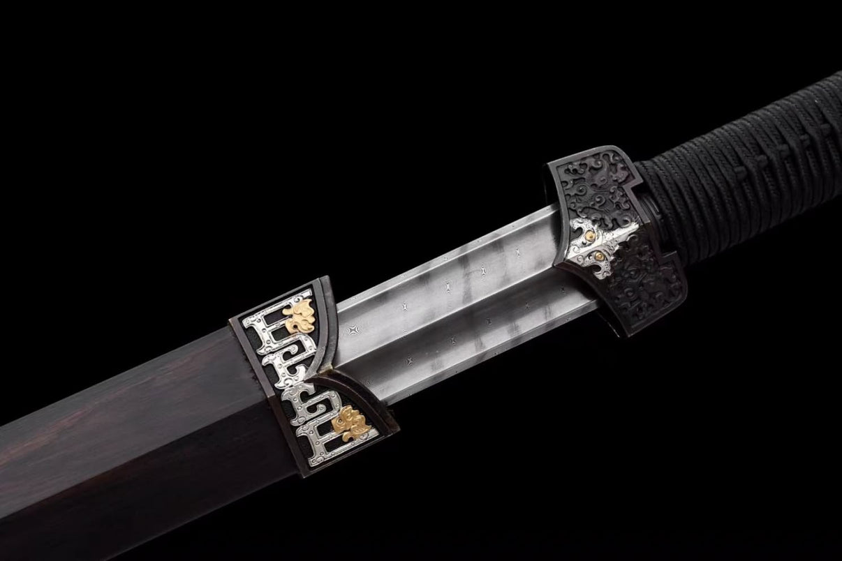 Exquisite Chinese Sword - Hand Forged Damascus Steel Blade – Chinese ...