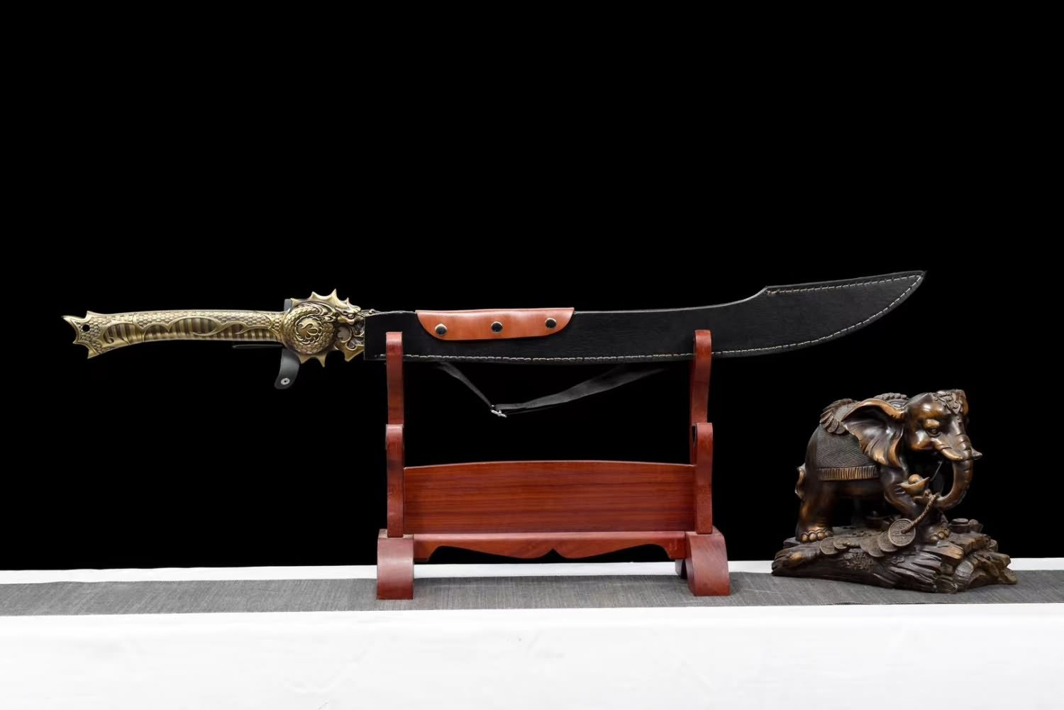 LONGSWORD Handmade Dadao Cow-Tail Sword with Forged High Carbon Steel ...