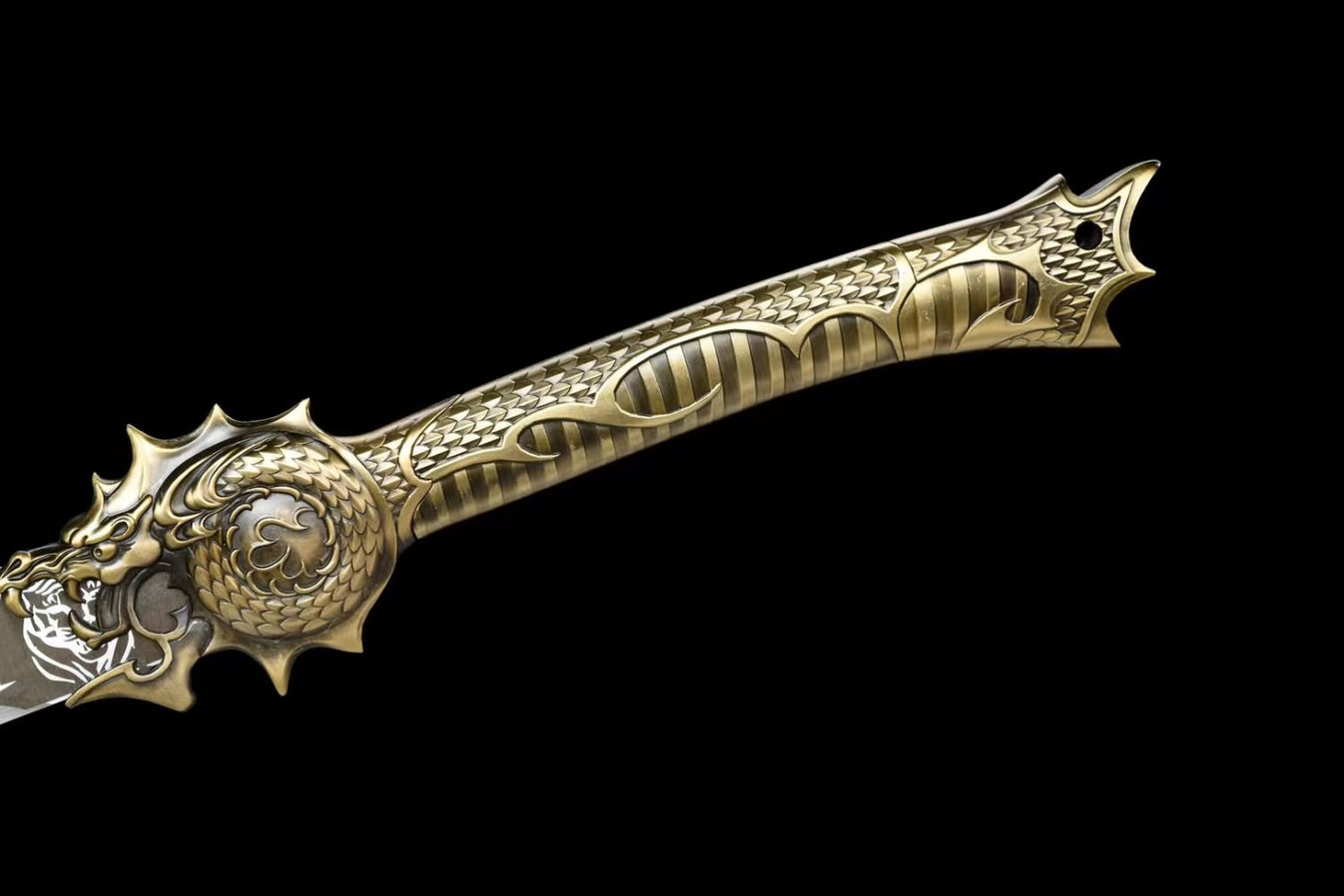 LONGSWORD Handmade Dadao Cow-Tail Sword with Forged High Carbon Steel ...