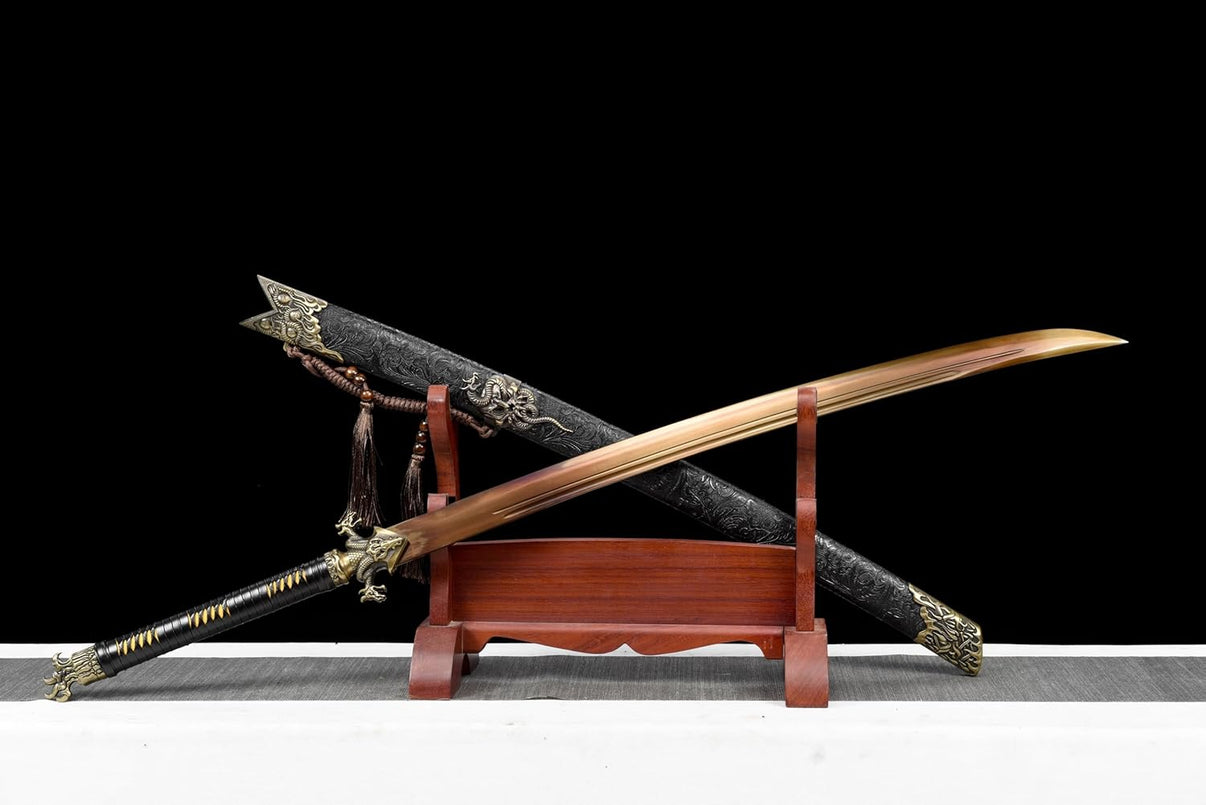 Hand-Forged Flying Dragon Dao Sword – High Carbon Steel Blade – Chinese ...