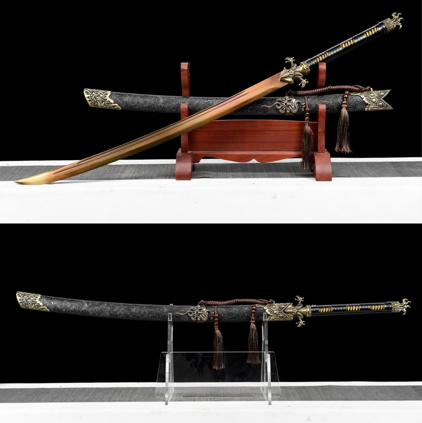 Hand-Forged Flying Dragon Dao Sword – High Carbon Steel Blade – Chinese ...