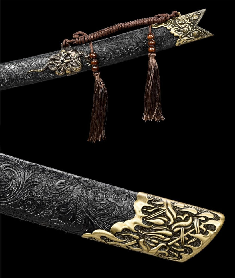 Hand-Forged Flying Dragon Dao Sword – High Carbon Steel Blade – Chinese ...