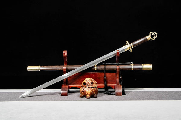 Song Dynasty Ring Pommel Sword –Handmade Damascus Steel blade – Chinese ...