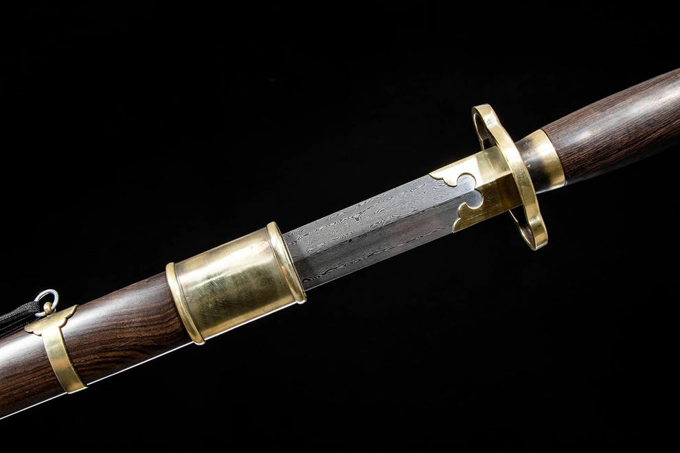 Song Dynasty Ring Pommel Sword –Handmade Damascus Steel blade – Chinese ...