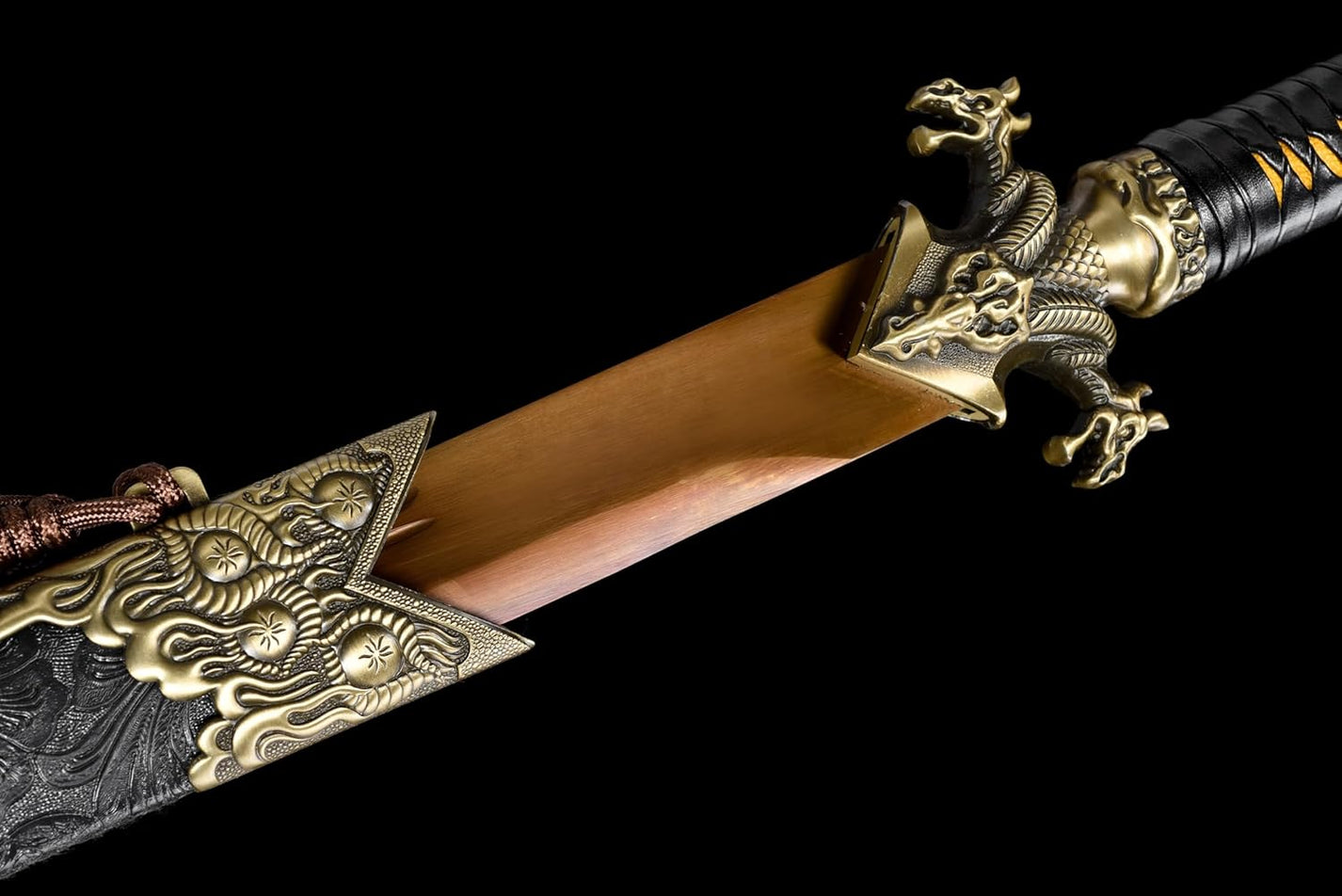 Hand-Forged Flying Dragon Dao Sword – High Carbon Steel Blade – Chinese ...