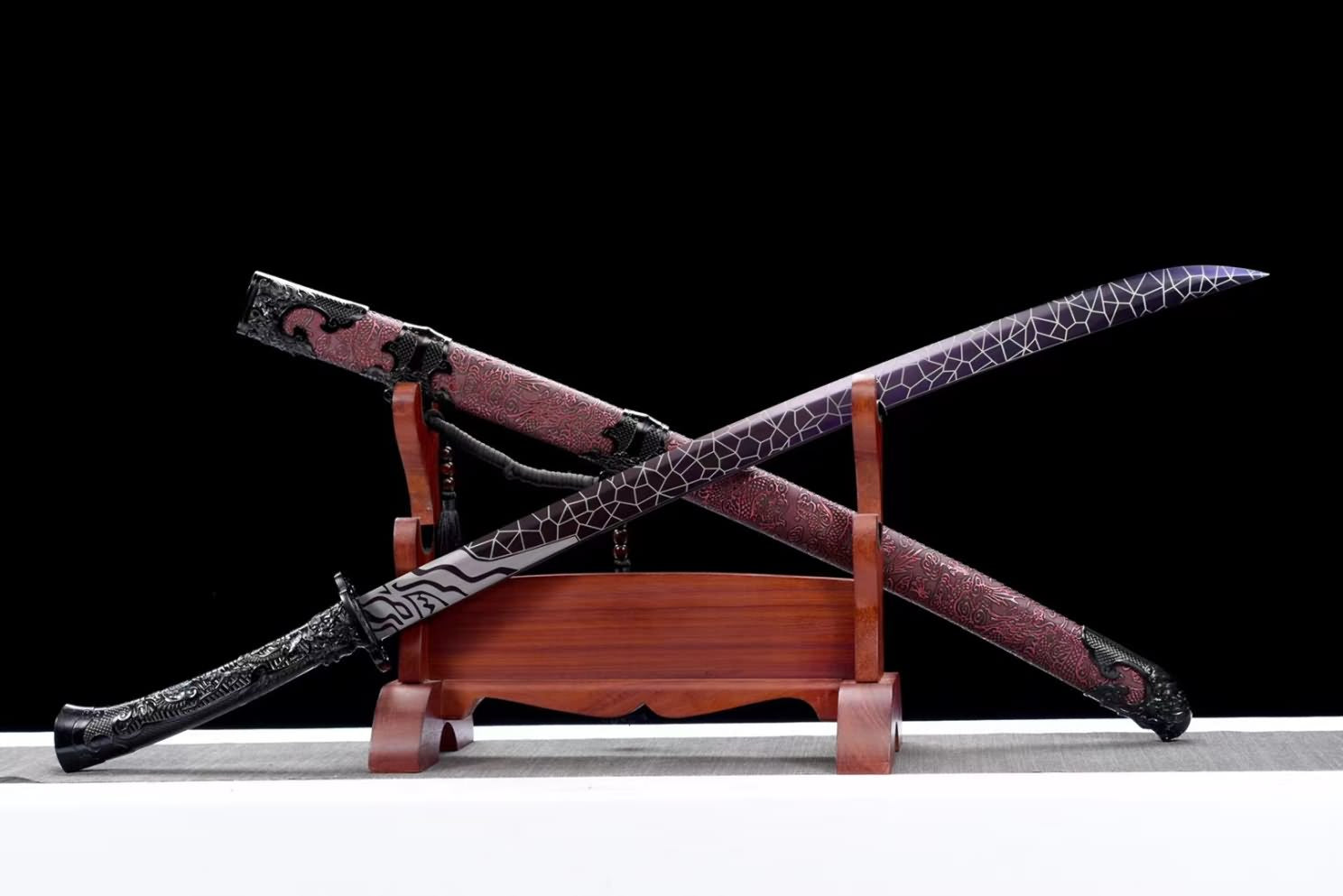 Chinese Embroidery Spring Sword - Handcrafted High Manganese Steel ...